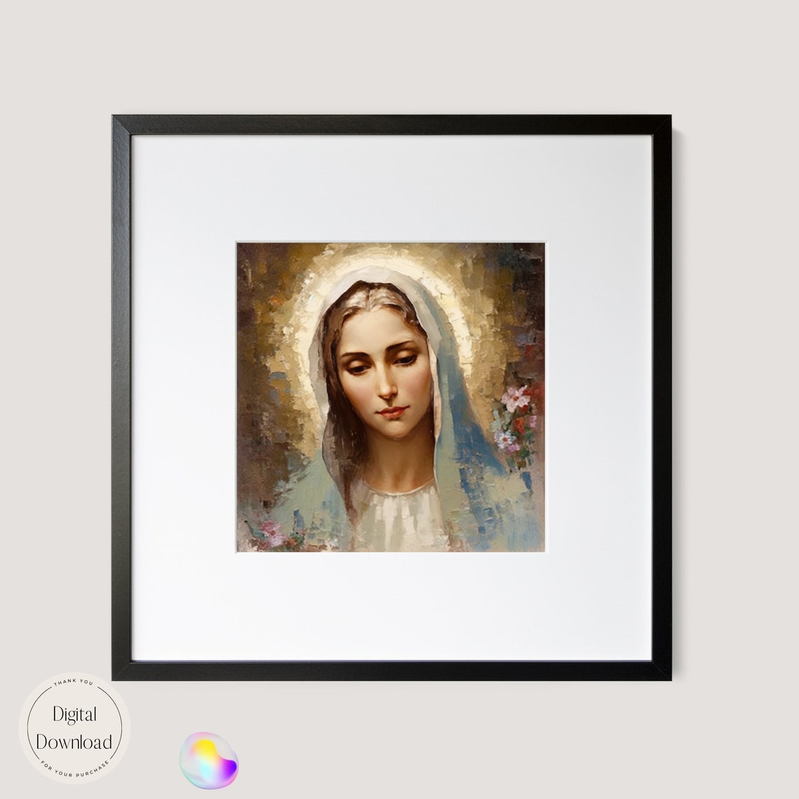 Classic Mother Mary Spiritual Portraits | Mother Mary Religious ...