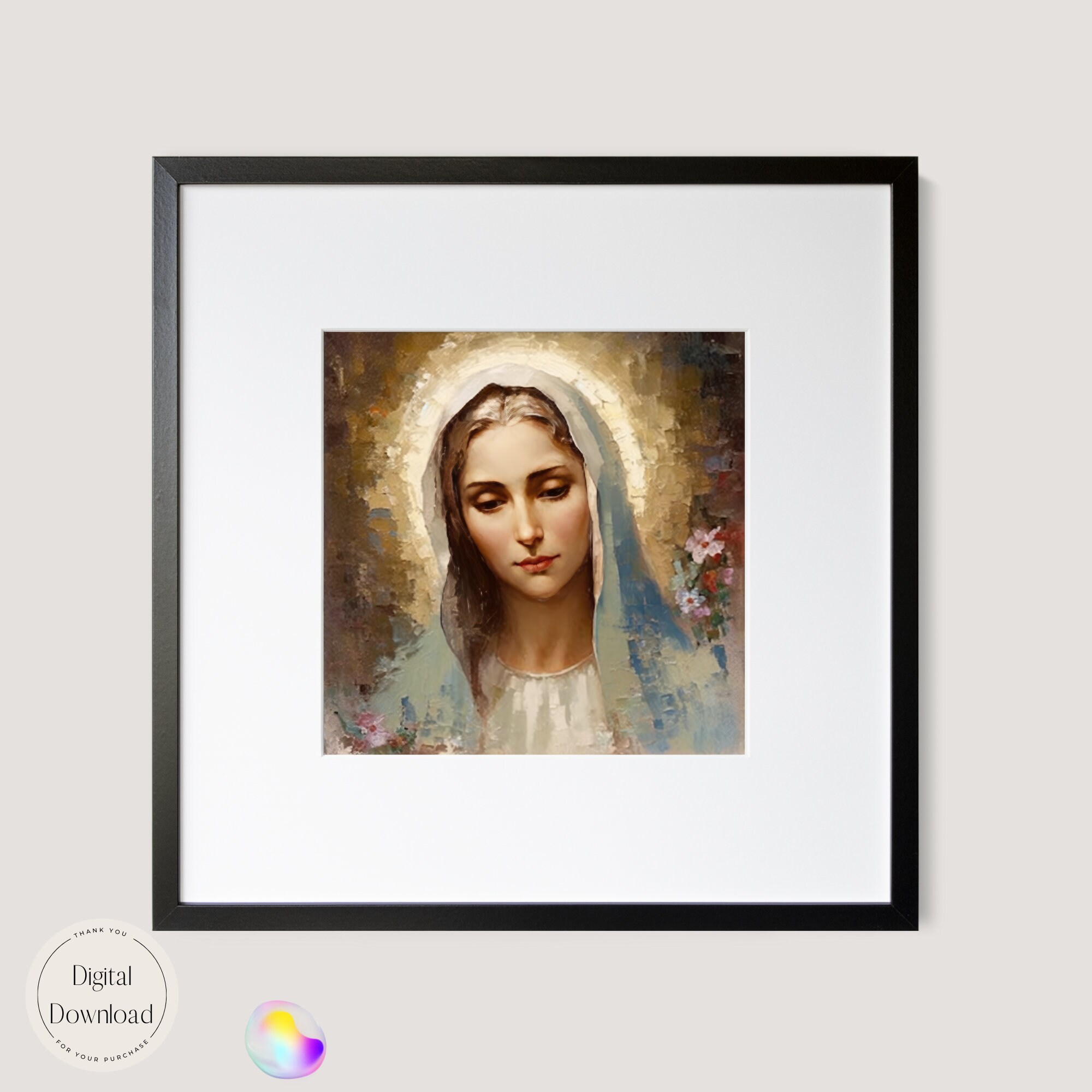 Classic Mother Mary Spiritual Portraits | Mother Mary Religious ...