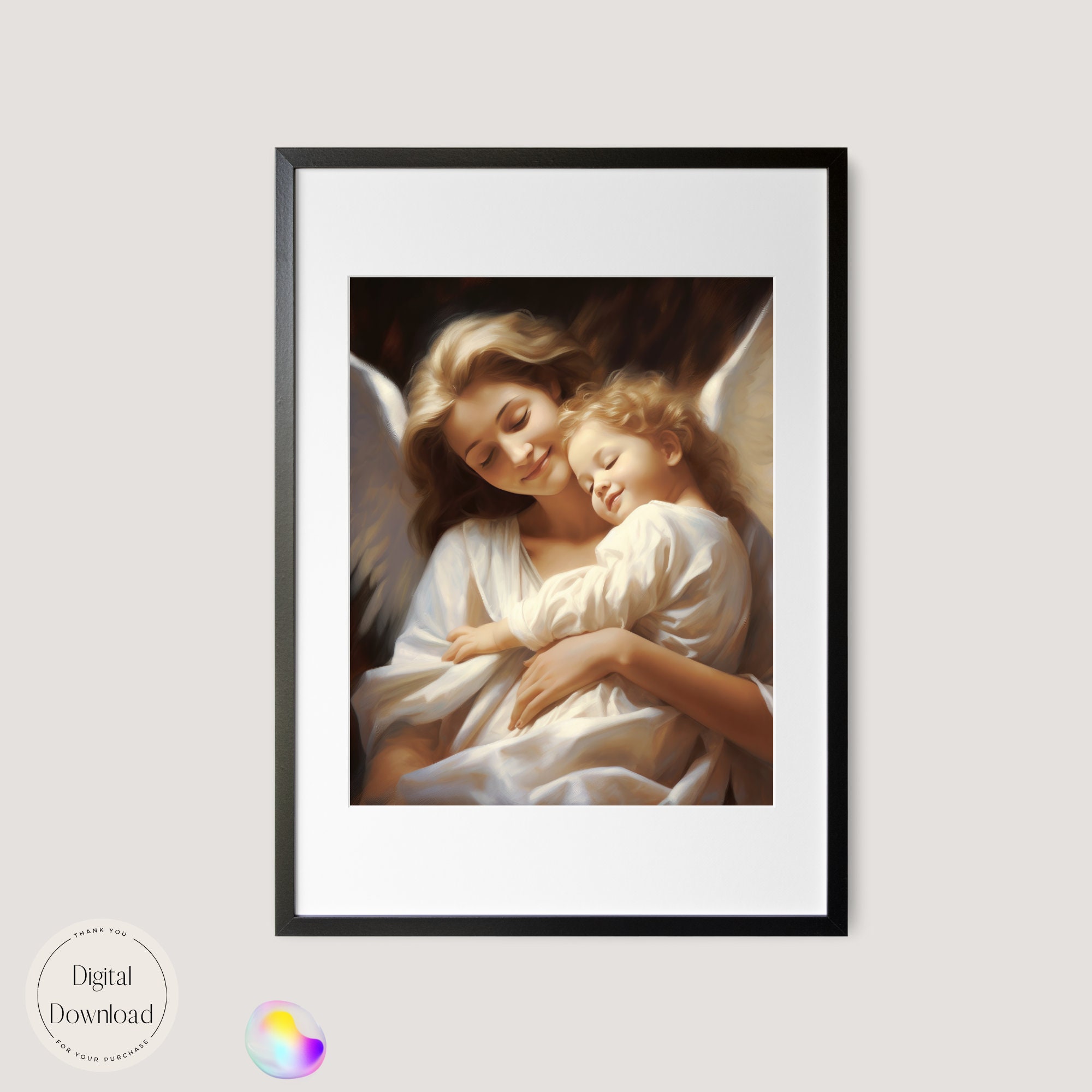 Mother Mary and Baby Jesus Printable Art 65 Instant Download - Etsy