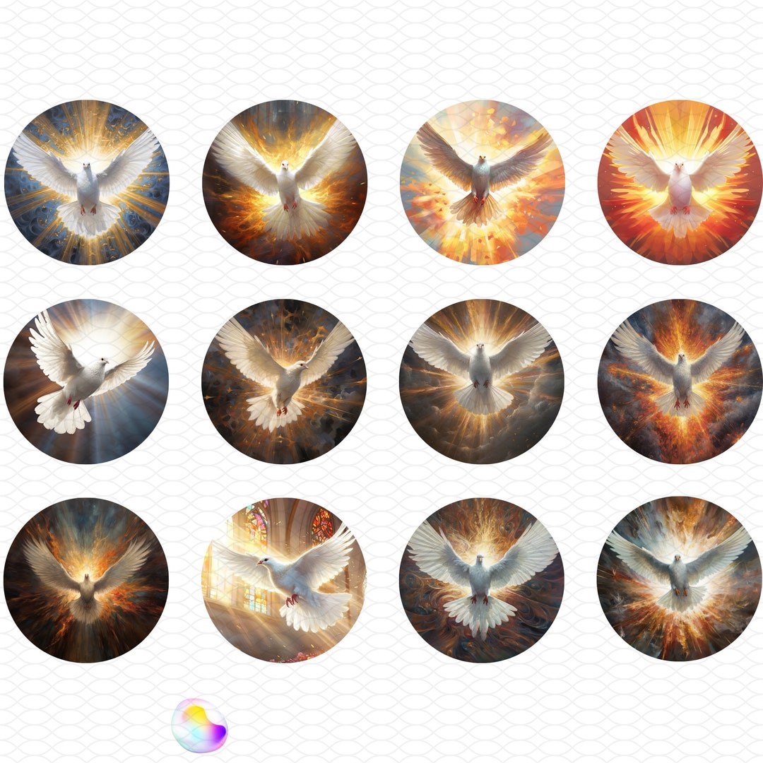 12x Graceful Comforter Decal - Holy Spirit Sticker for Prayer Meetings ...