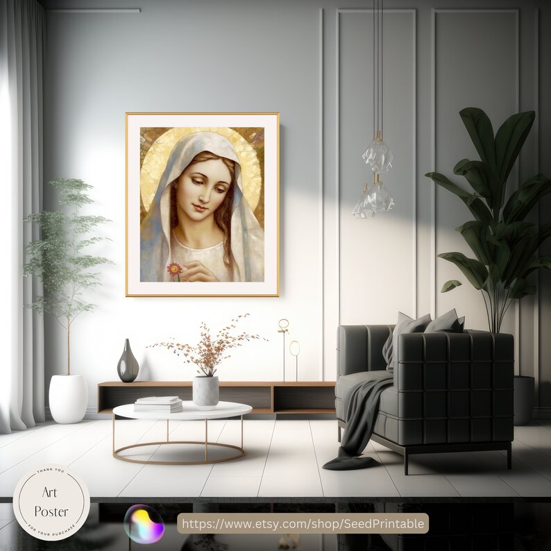 Our Lady of Fatima Portrait Religious Wall Art Catholic - Etsy