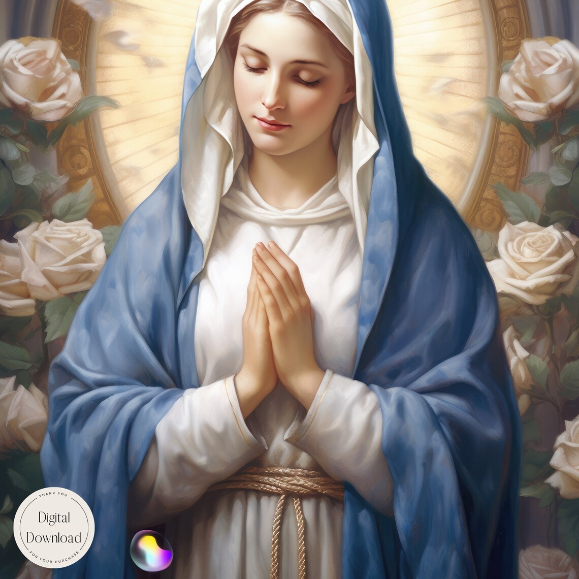 Mother Mary Religious Printable Art 546 Instant Download Our Lady of ...