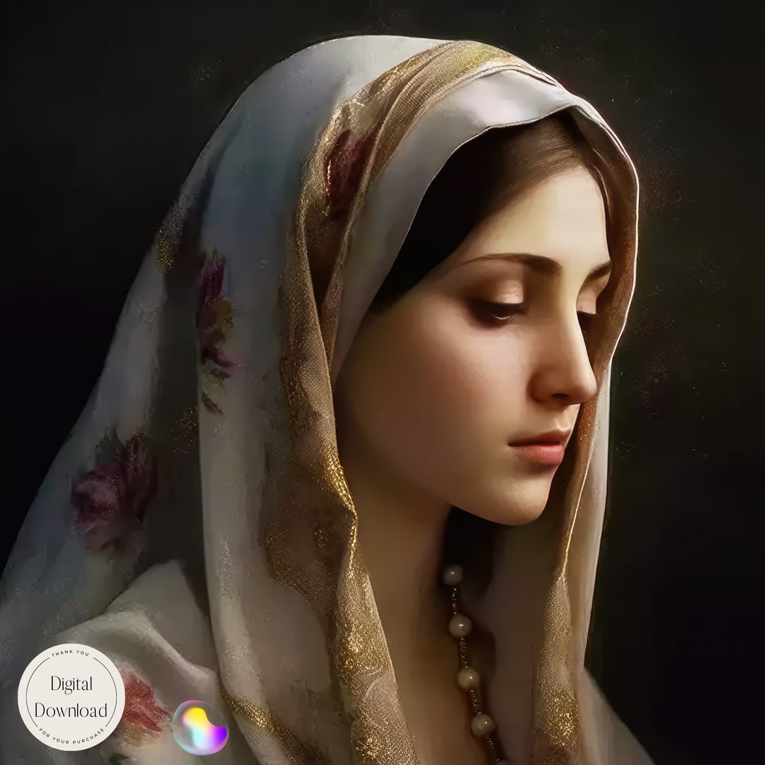 Mother Mary Religious Printable Art 378 | Instant Download | Mary's ...