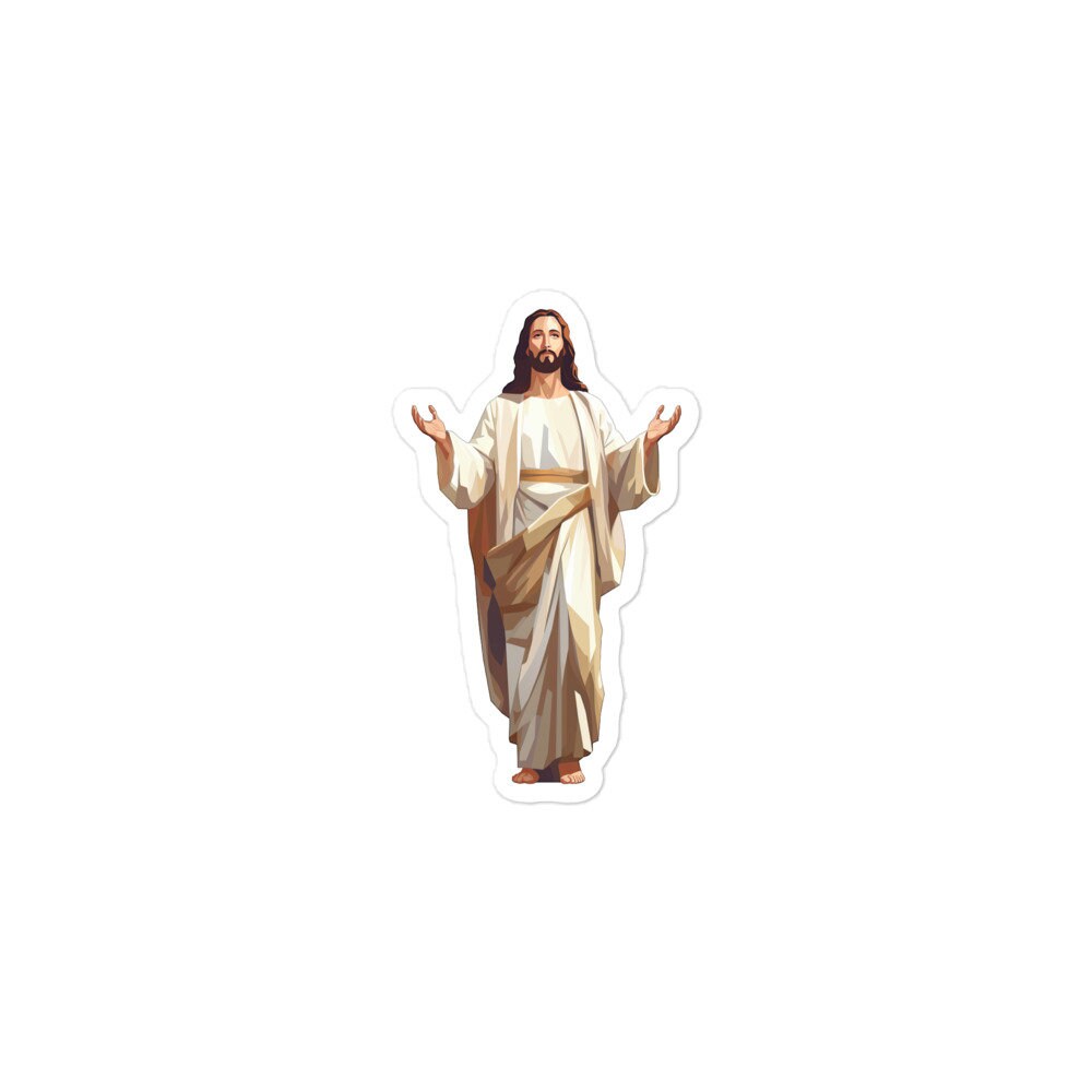 Divine Grace of Jesus Christ Sticker for Christian Devotion Cute Jesus ...