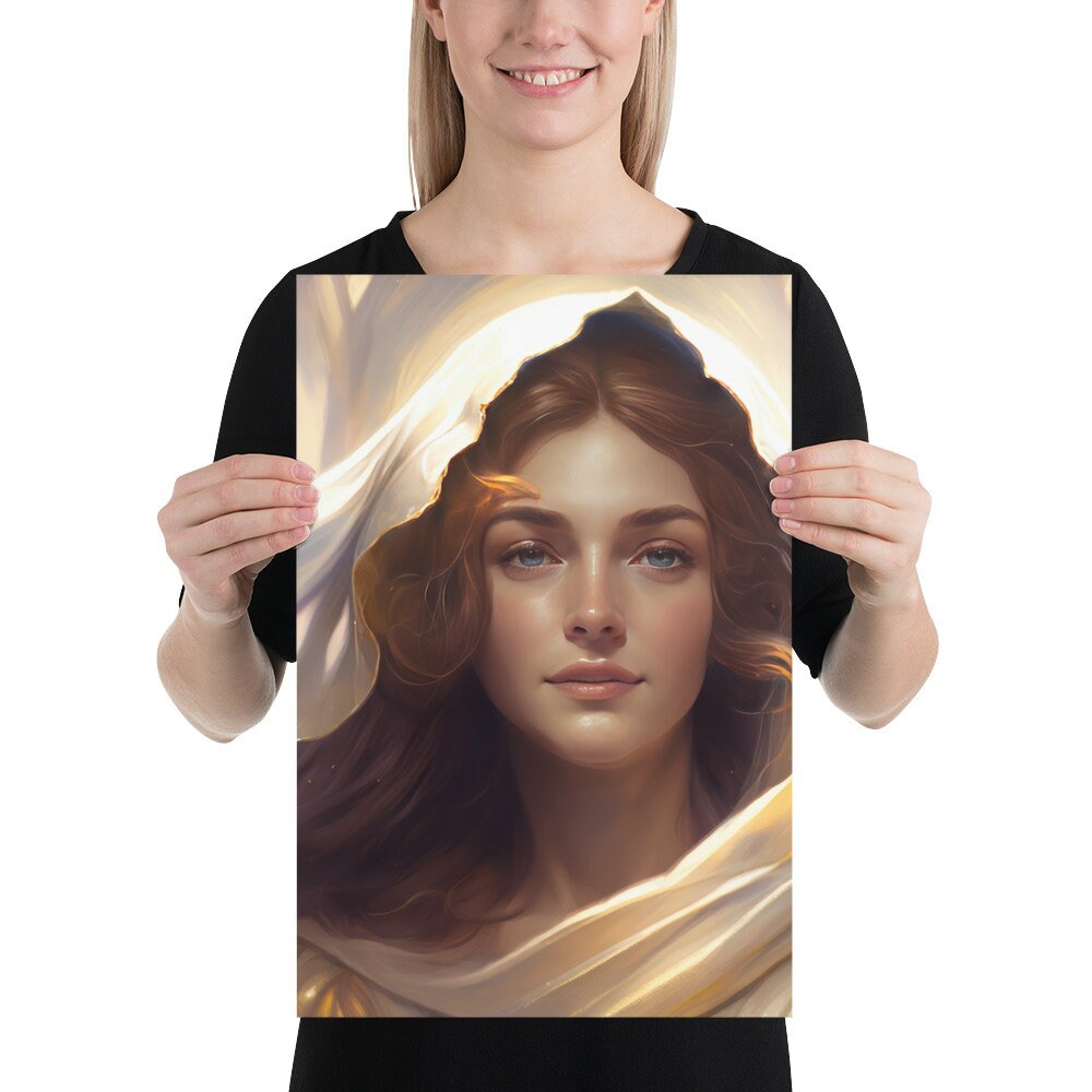 Our Lady of Lourdes Art Print: A Beautiful Image of Virgin Mary, the ...