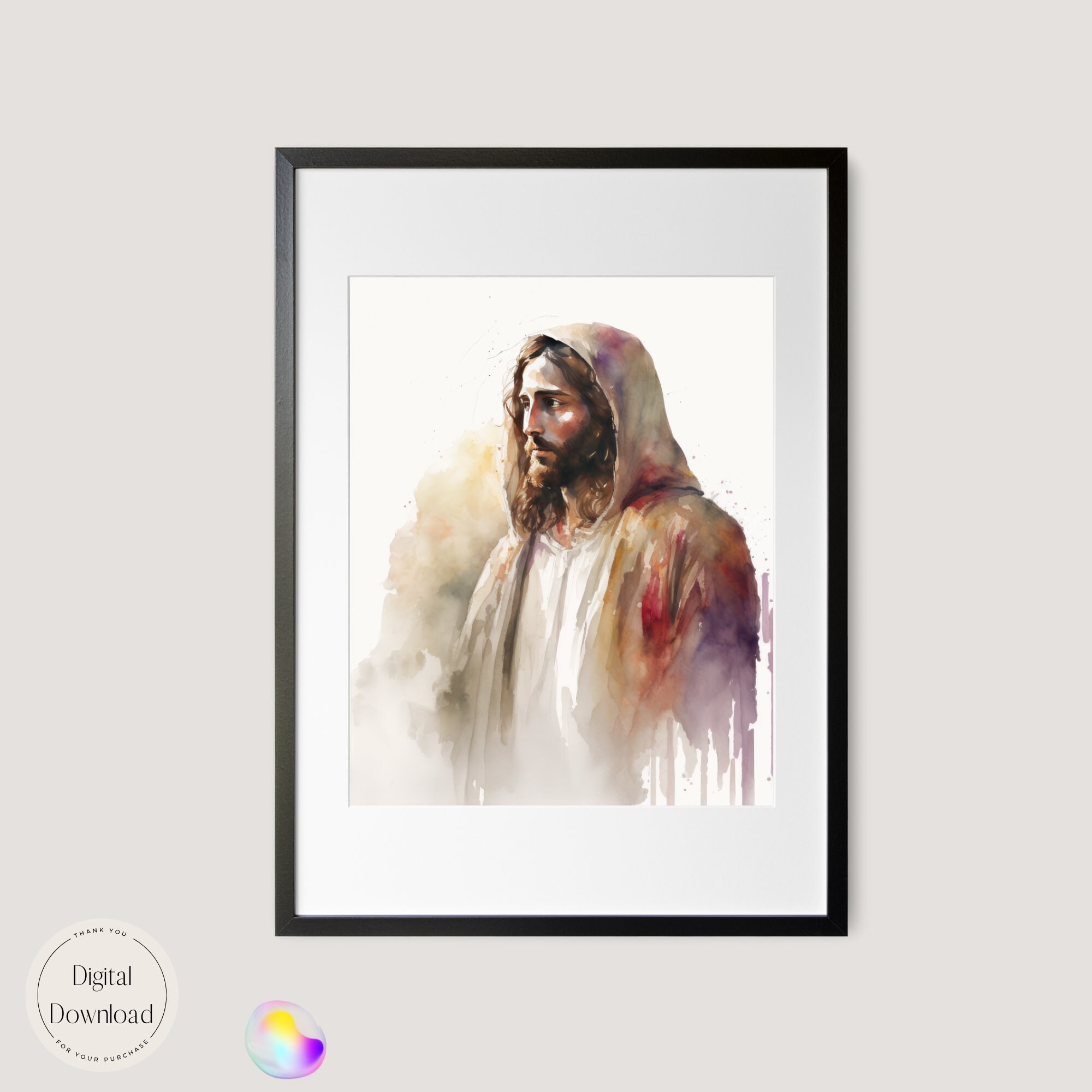 Jesus Christ Religious Printable Art 370 Instant Download Messiah's ...
