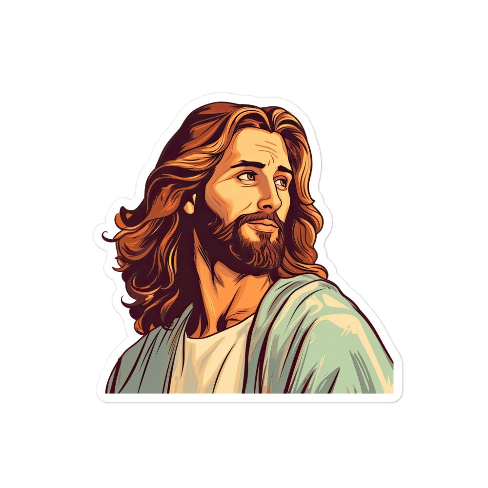 Divine Guidance of Jesus Christ Vinyl Sticker for Life's Journey Cute ...