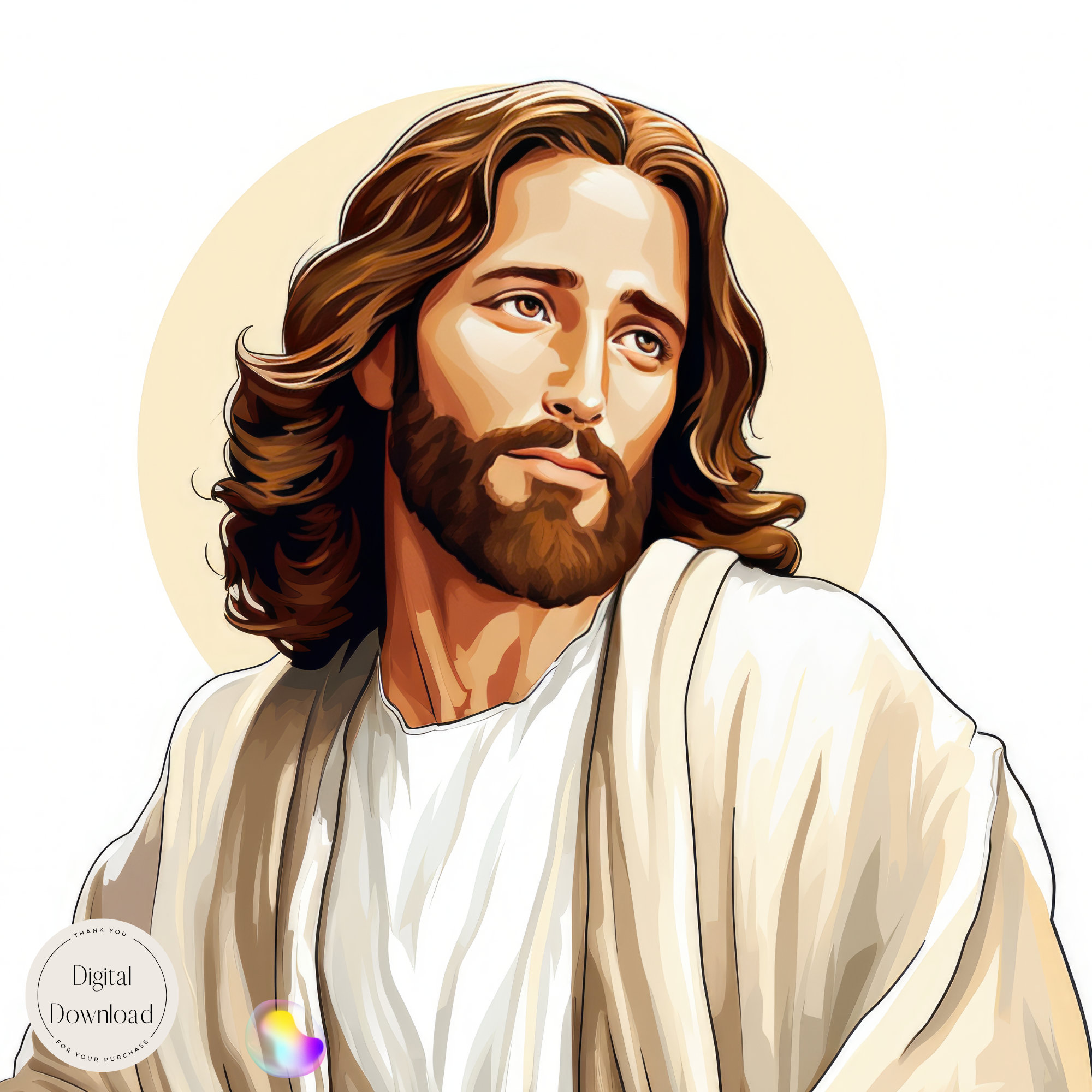 Jesus Christ Religious Printable Art 203 Instant Download Christ's ...