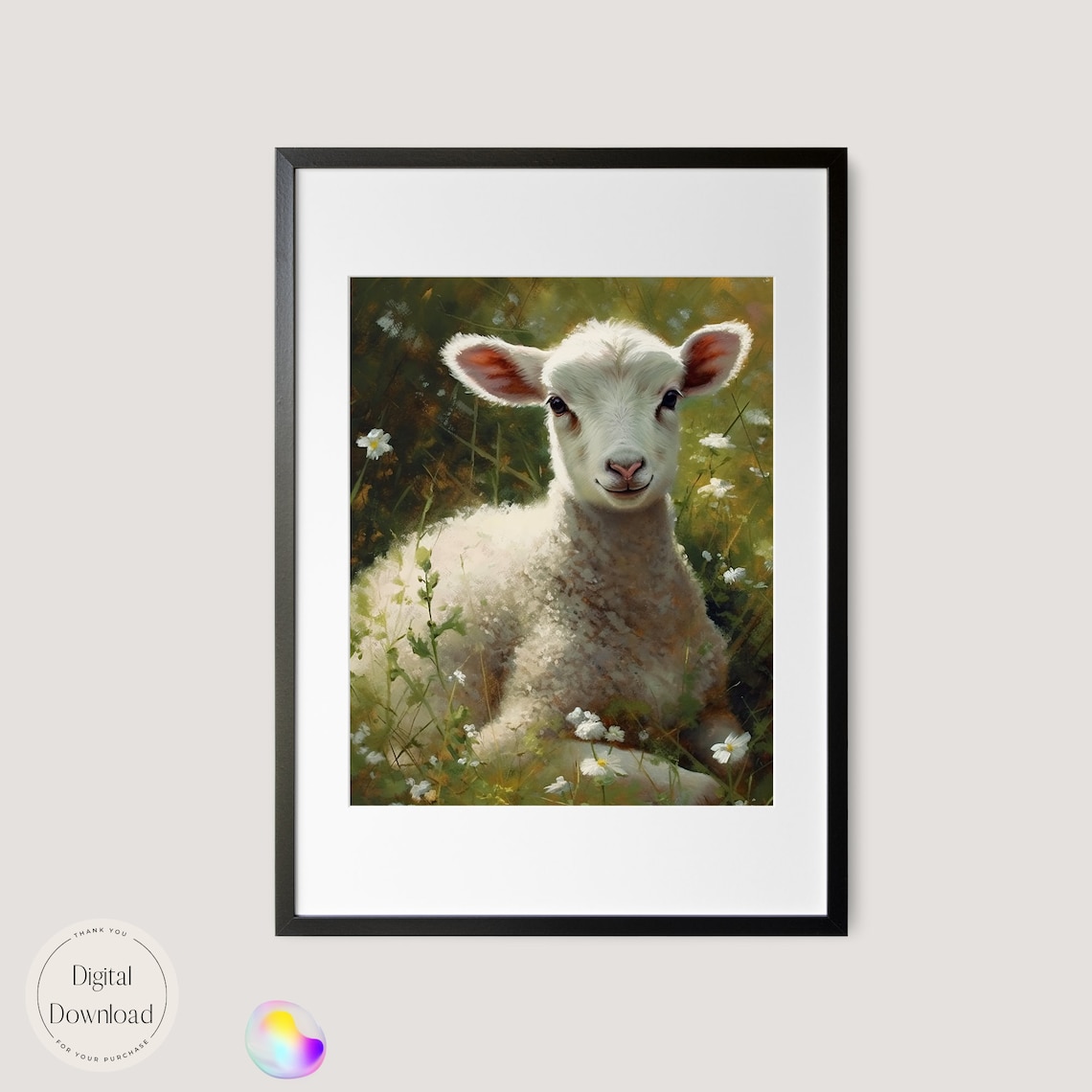 Sacrificial Lamb Biblical Wall Art Religious Gift for Believers the ...