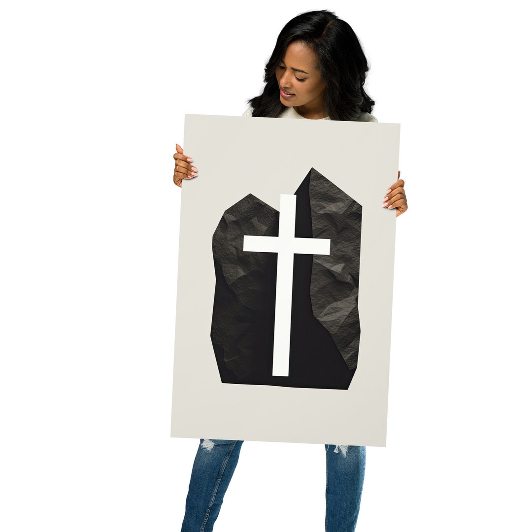 The Sacred Cross: Resurrection Symbol Poster Christian Wall - Etsy