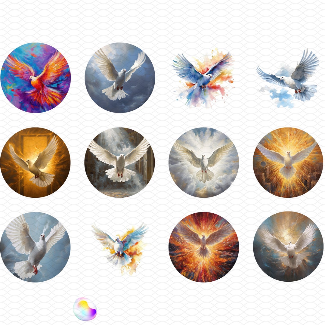 12x Trinity Blessings Vinyl Decal - Holy Spirit Art for Baptism Events ...