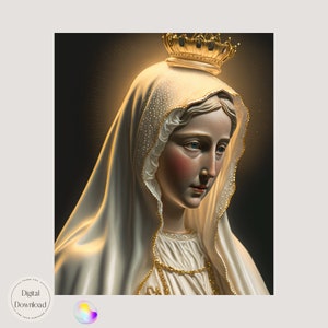 Marian Apparition Art Printables | Mother Mary Religious Printable Art ...