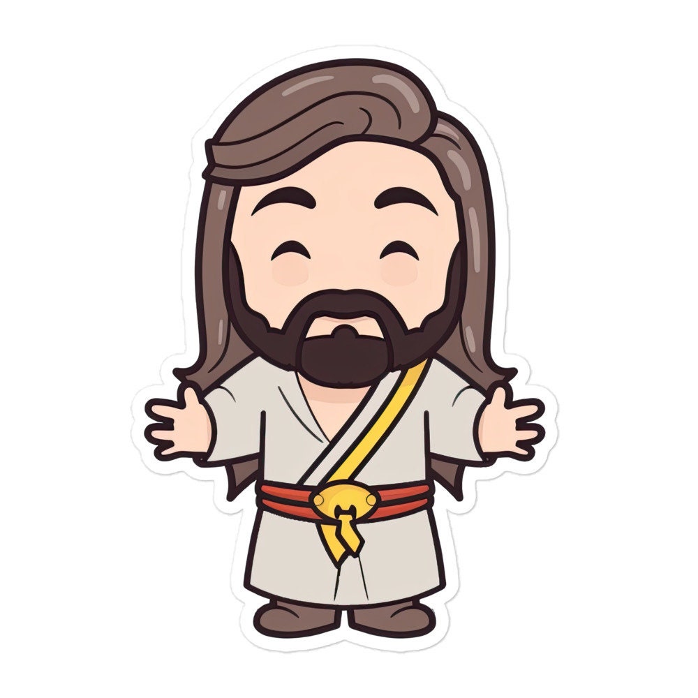Jesus Christ Vinyl Sticker Heavenly Grace: Reverent Decal for Spiritual ...