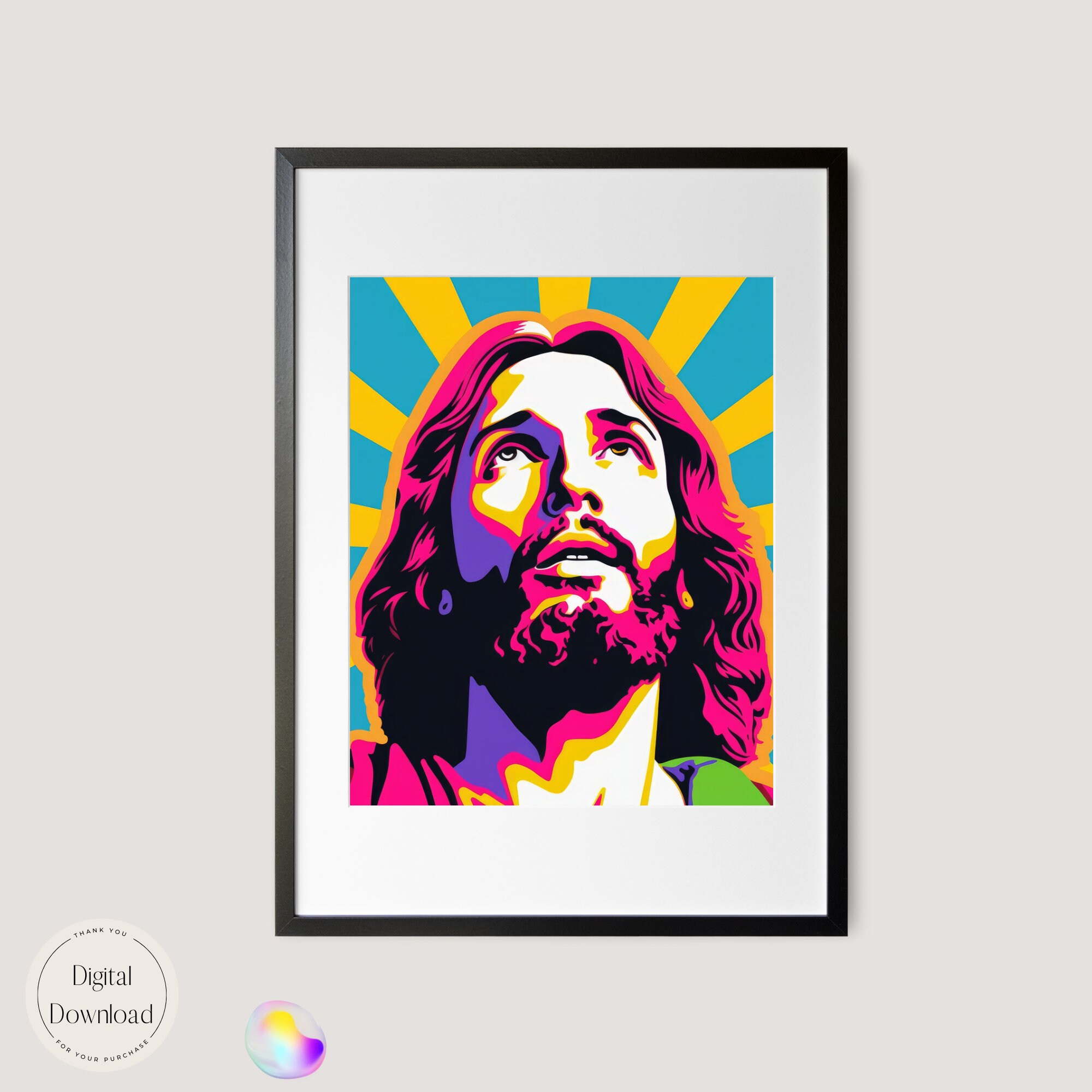 Jesus Christ Religious Printable Art 228 Instant Download Healing Hands ...