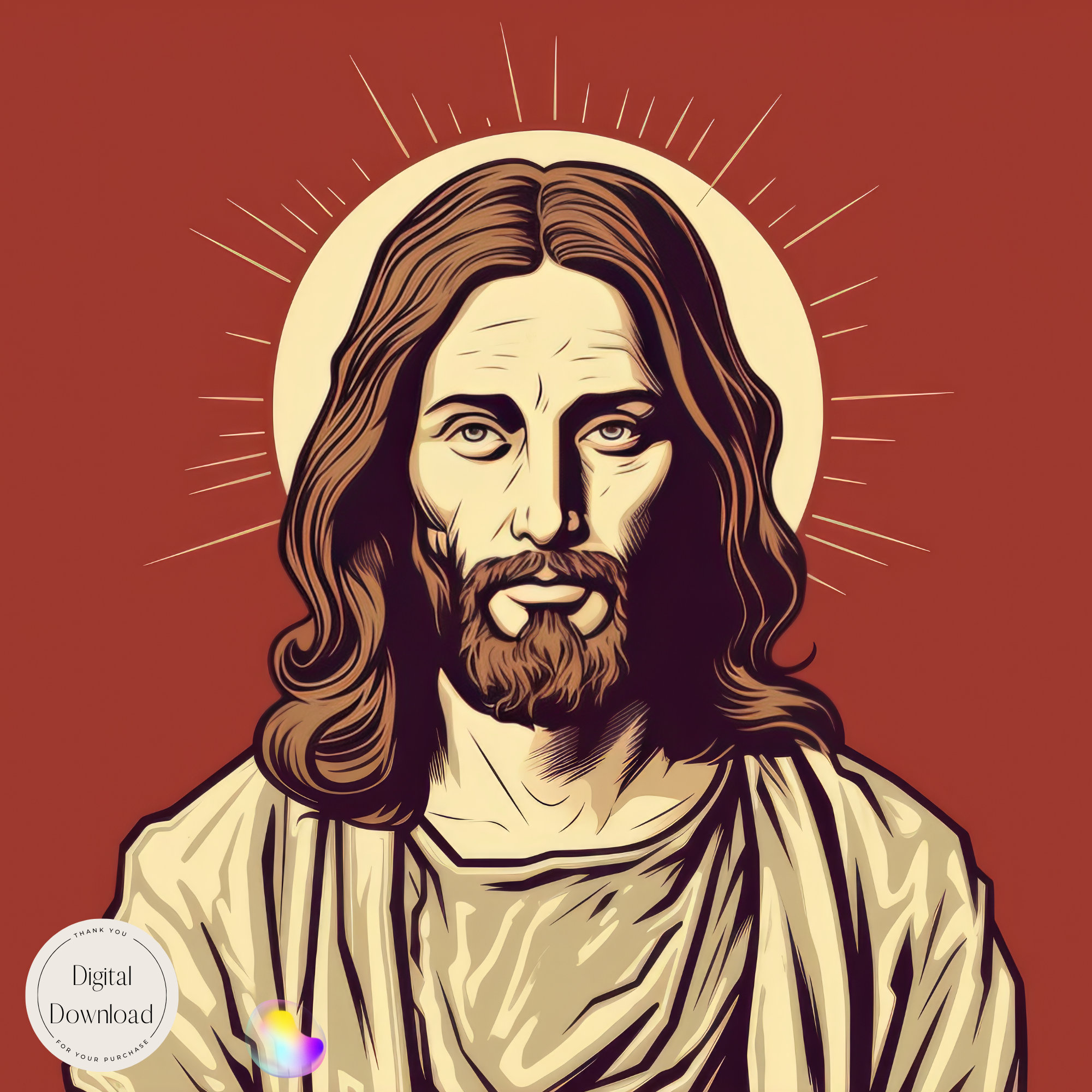 Jesus Christ Religious Printable Art 230 Instant Download - Etsy