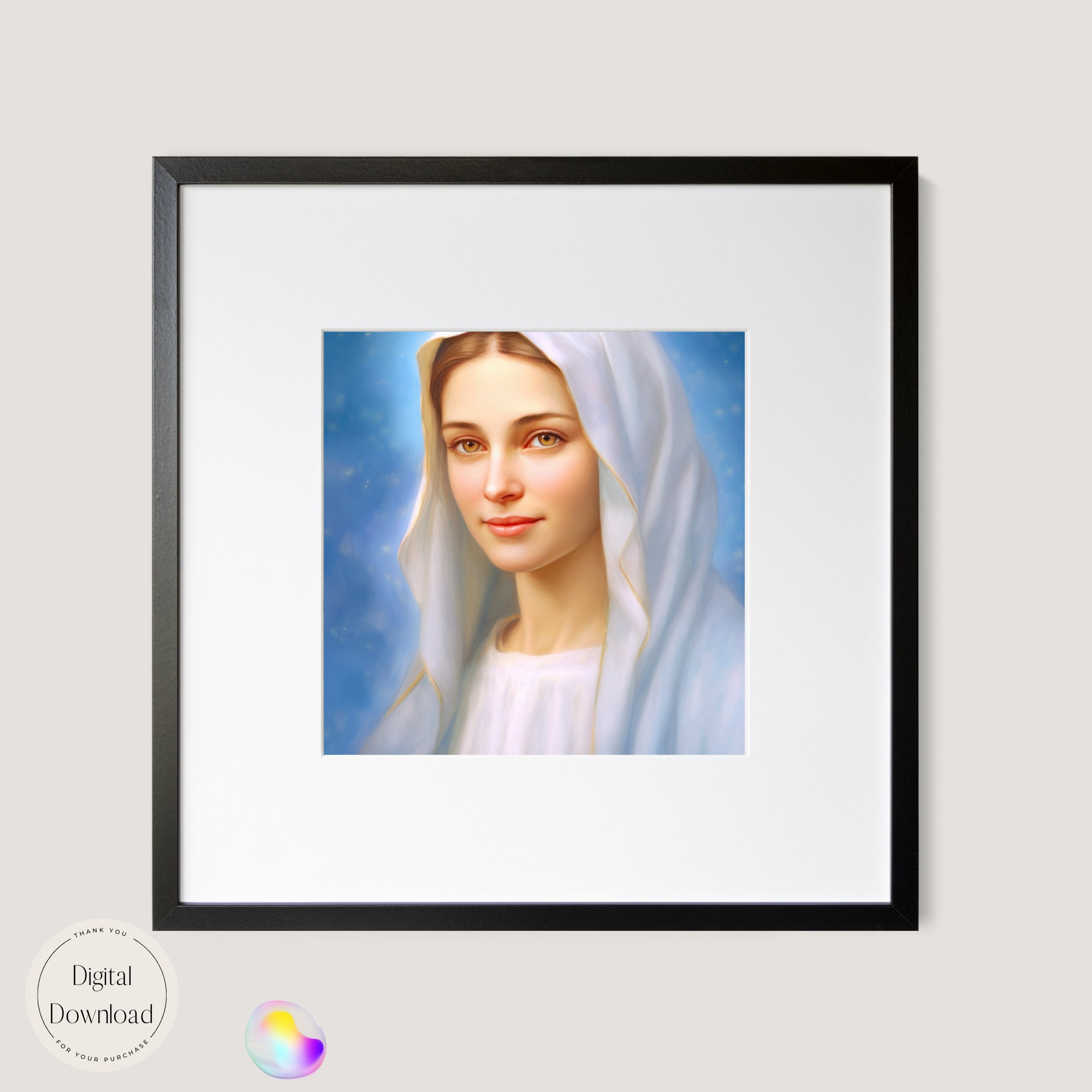 Mother Mary Religious Printable Art 442 Instant Download Holy Mary's ...
