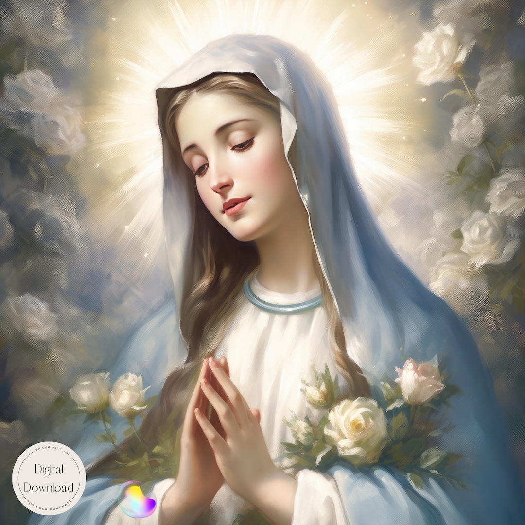 Mother Mary Religious Printable Art 570 | Instant Download | Our Lady ...
