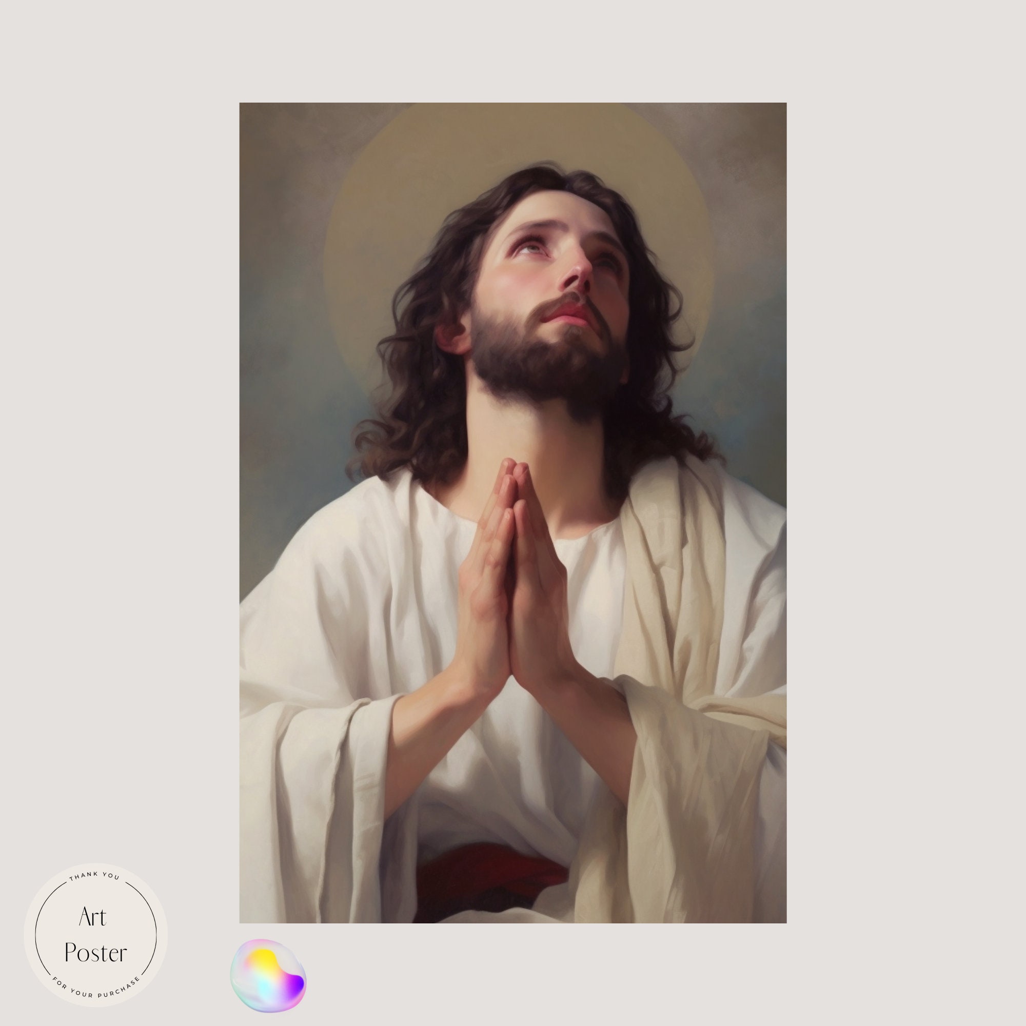 Graceful Devotion: Jesus Christ Poster for Faithful Homes Perfect for ...
