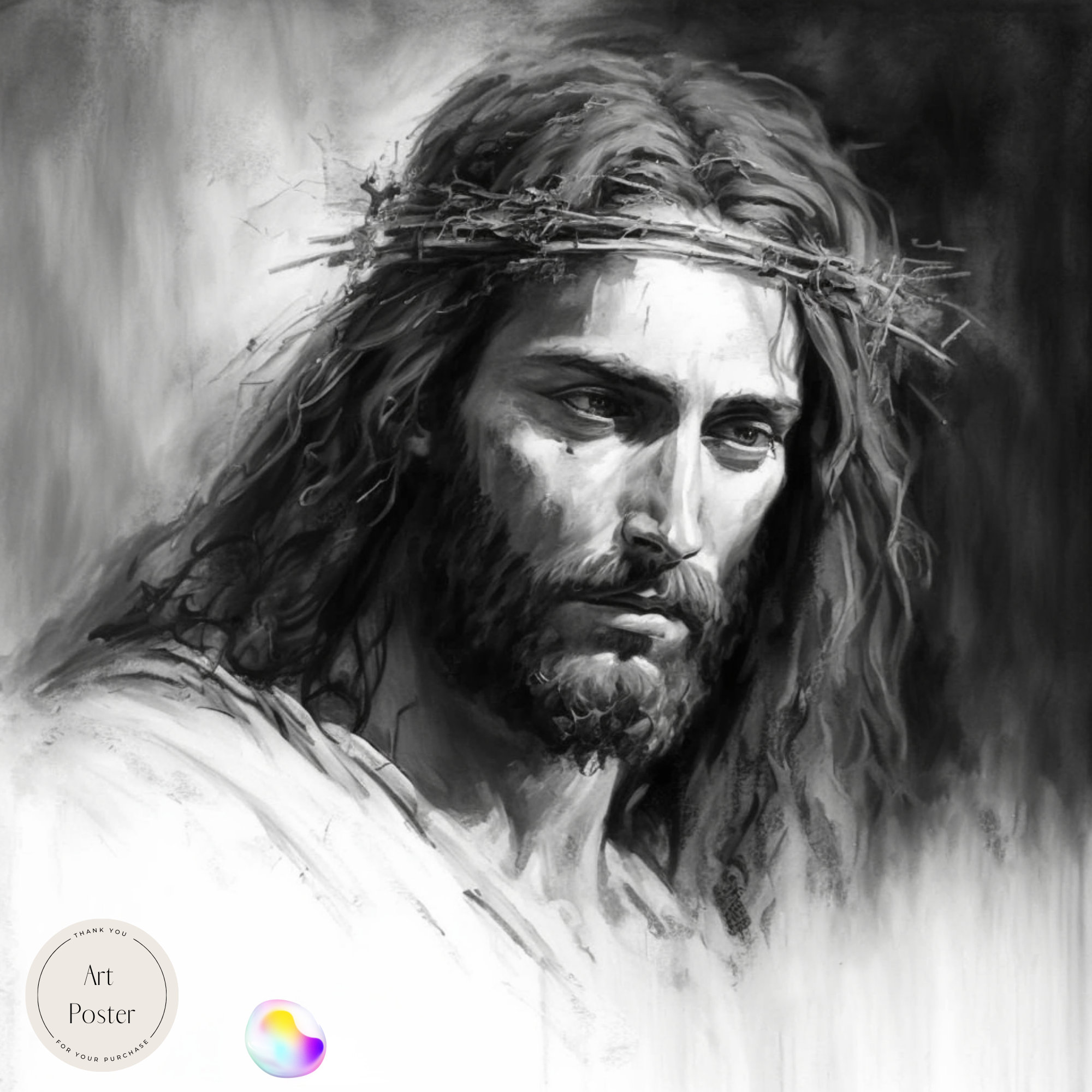 Jesus Christ Portrait, Art to Show Your Faith, Beautiful Addition to ...