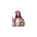 Peace Sign Jesus Sticker | Jesus Christ Decal | Kiss-cut & Bubble-free ...