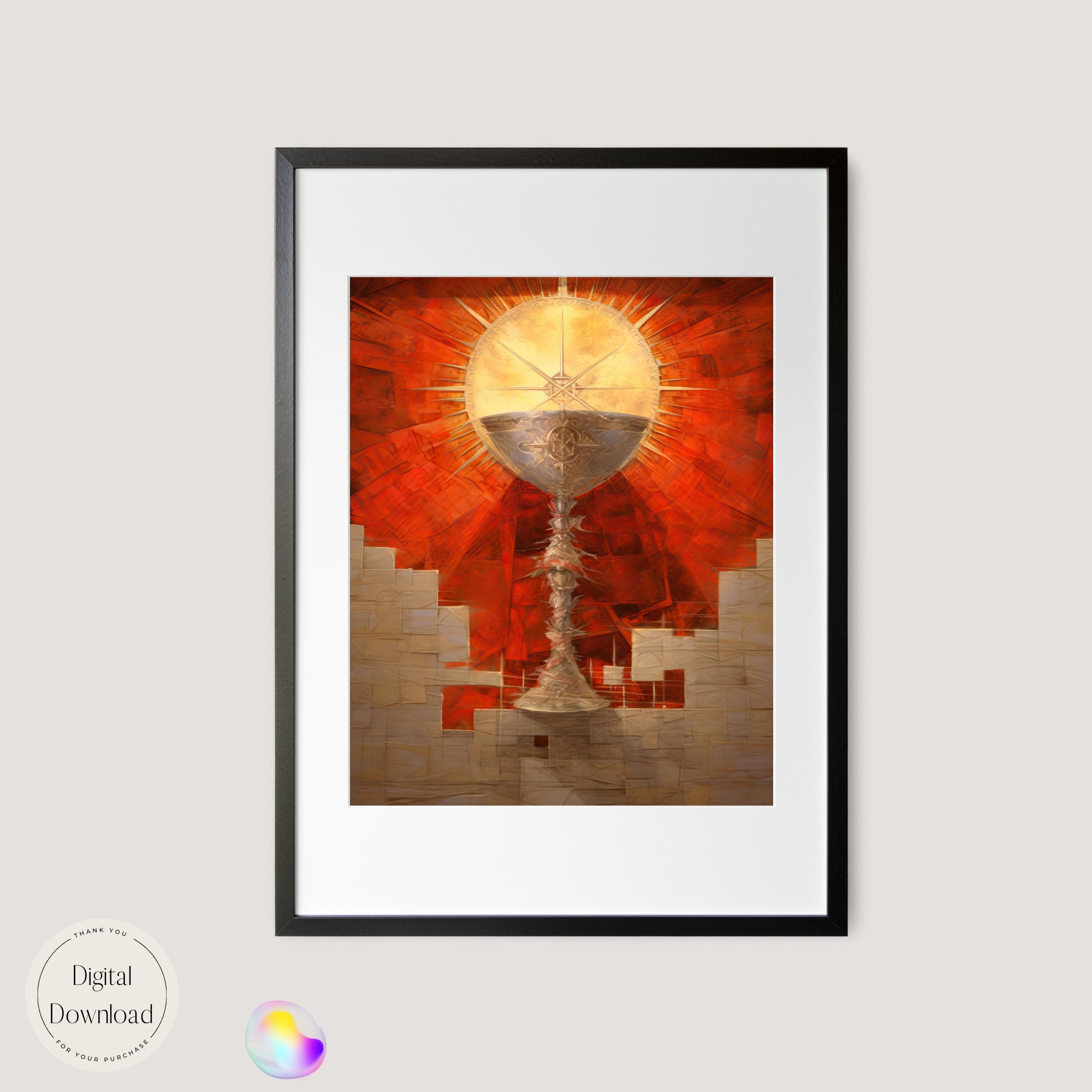 Eucharist Printable Art 3 | Instant Download | Holy Eucharist Icon ...