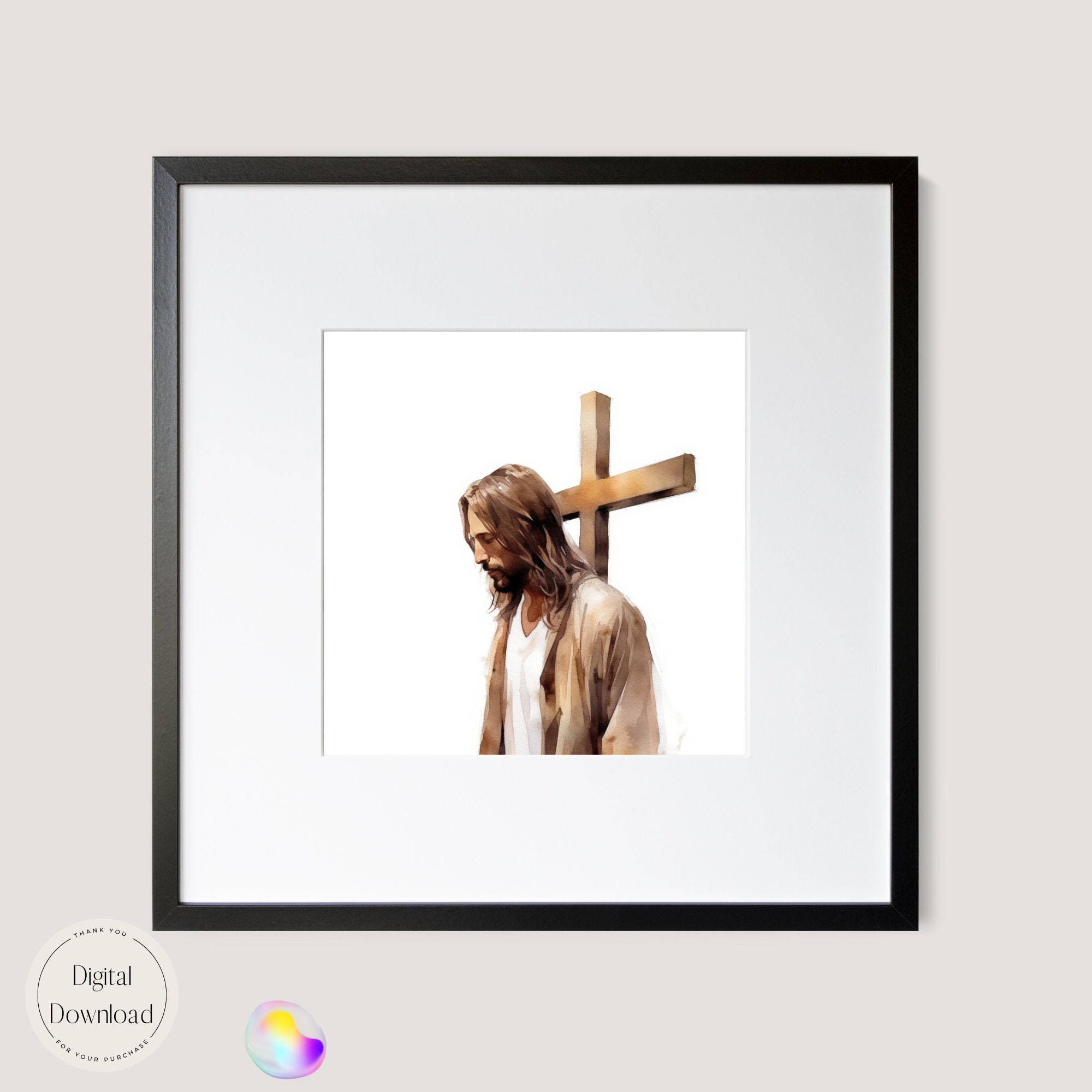 Jesus Christ Religious Printable Art 150 Instant Download Sacred Heart ...
