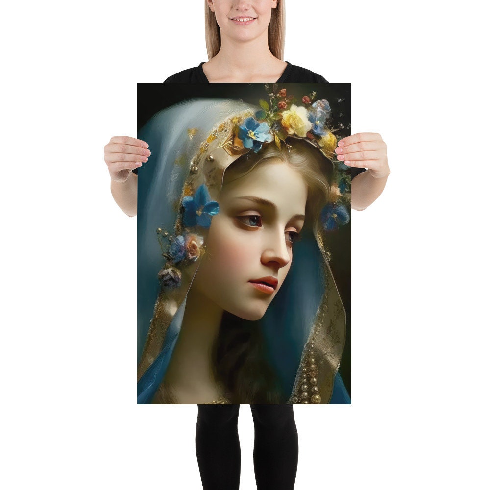 Holy Mother Art Print: A Moving Image of the Virgin Mary, the Epitome ...