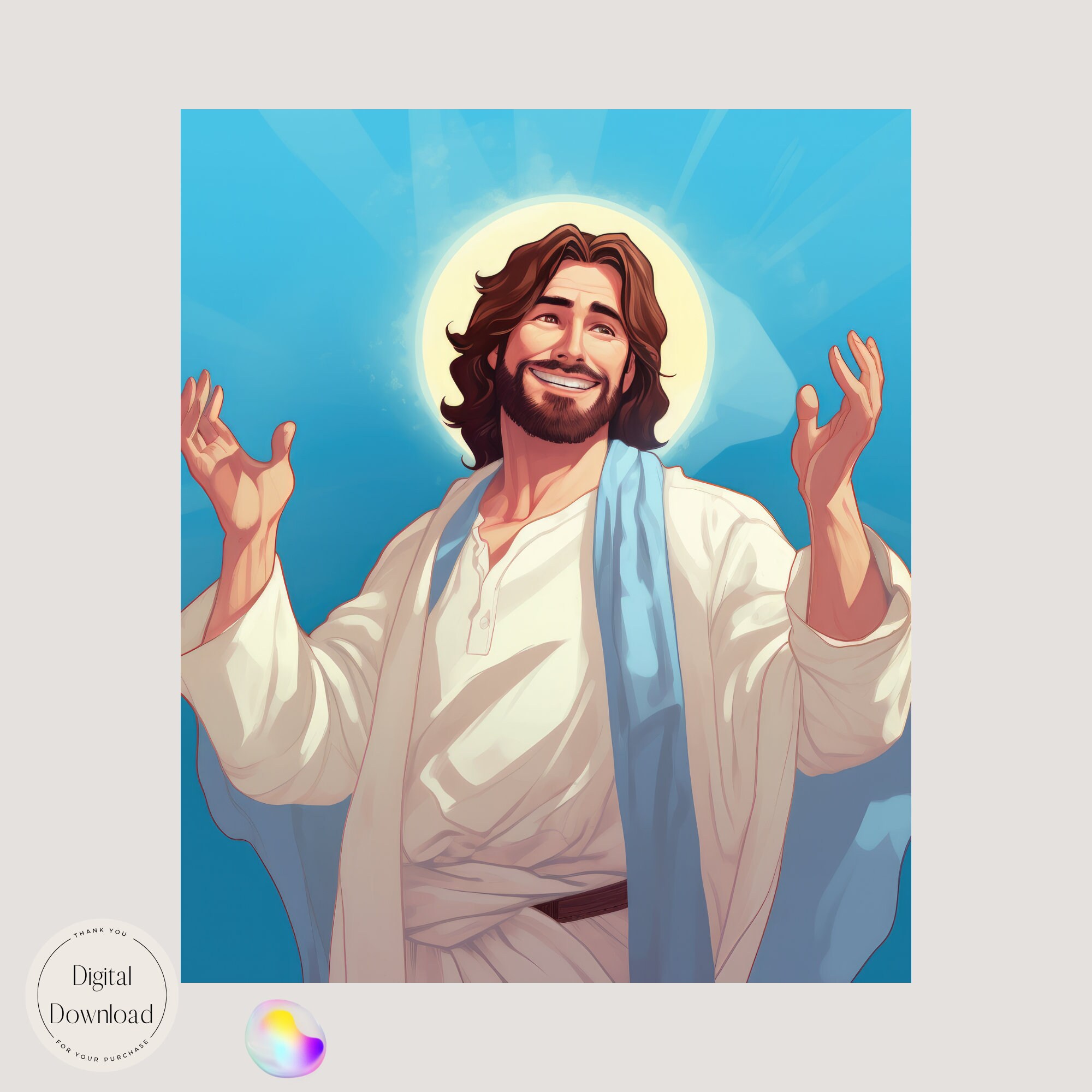 Jesus Christ Religious Printable Art 204 Instant Download Kingdom's ...