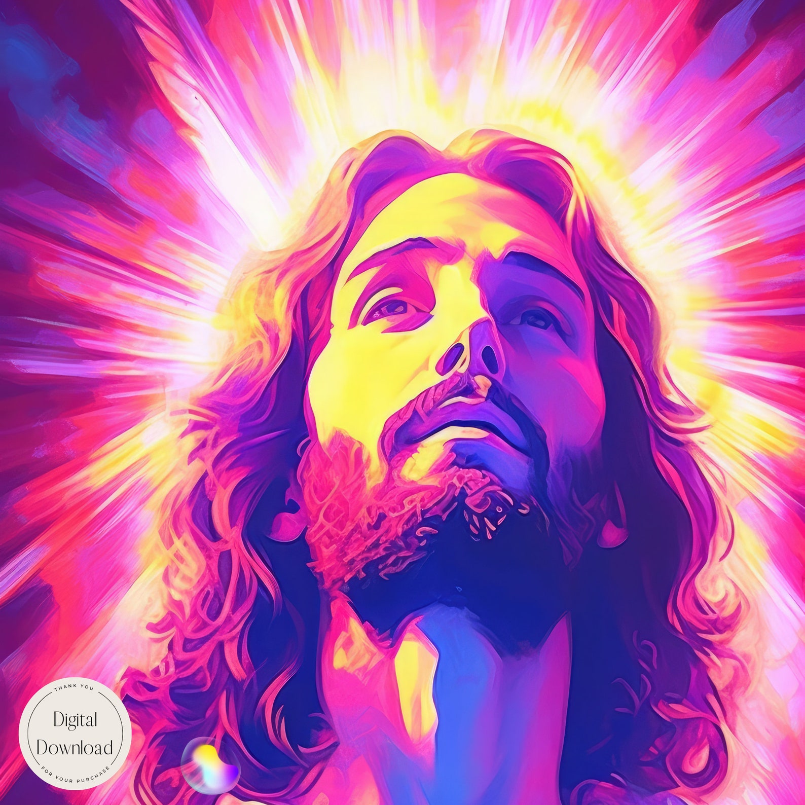 Jesus Christ Religious Printable Art 359 | Instant Download | Heavenly ...