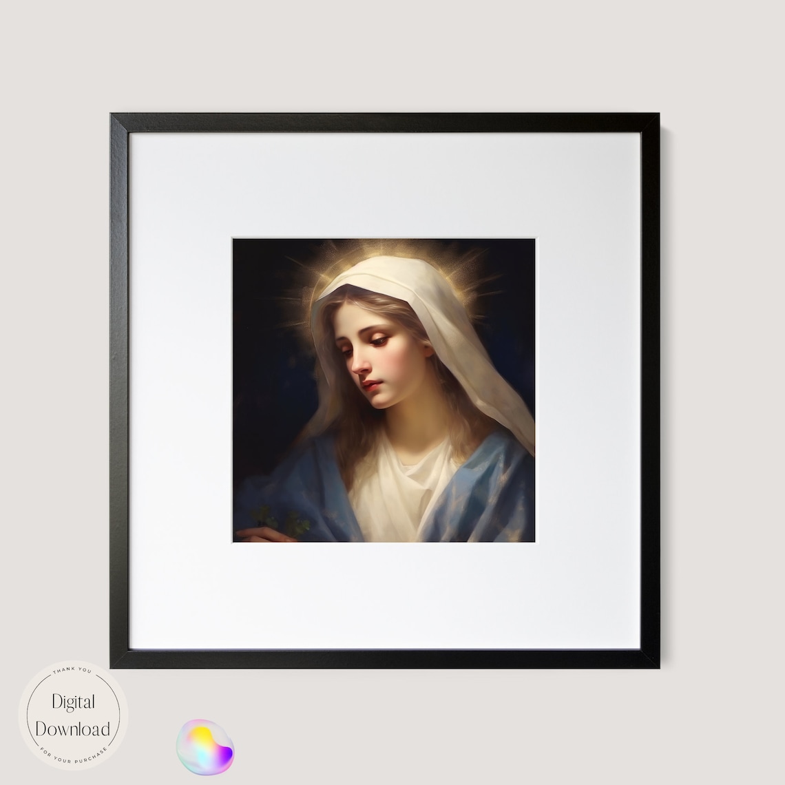 Mother Mary Religious Printable Art 516 Instant Download - Etsy