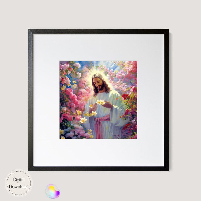 Jesus Christ Religious Printable Art 362 | Instant Download | Heavenly ...