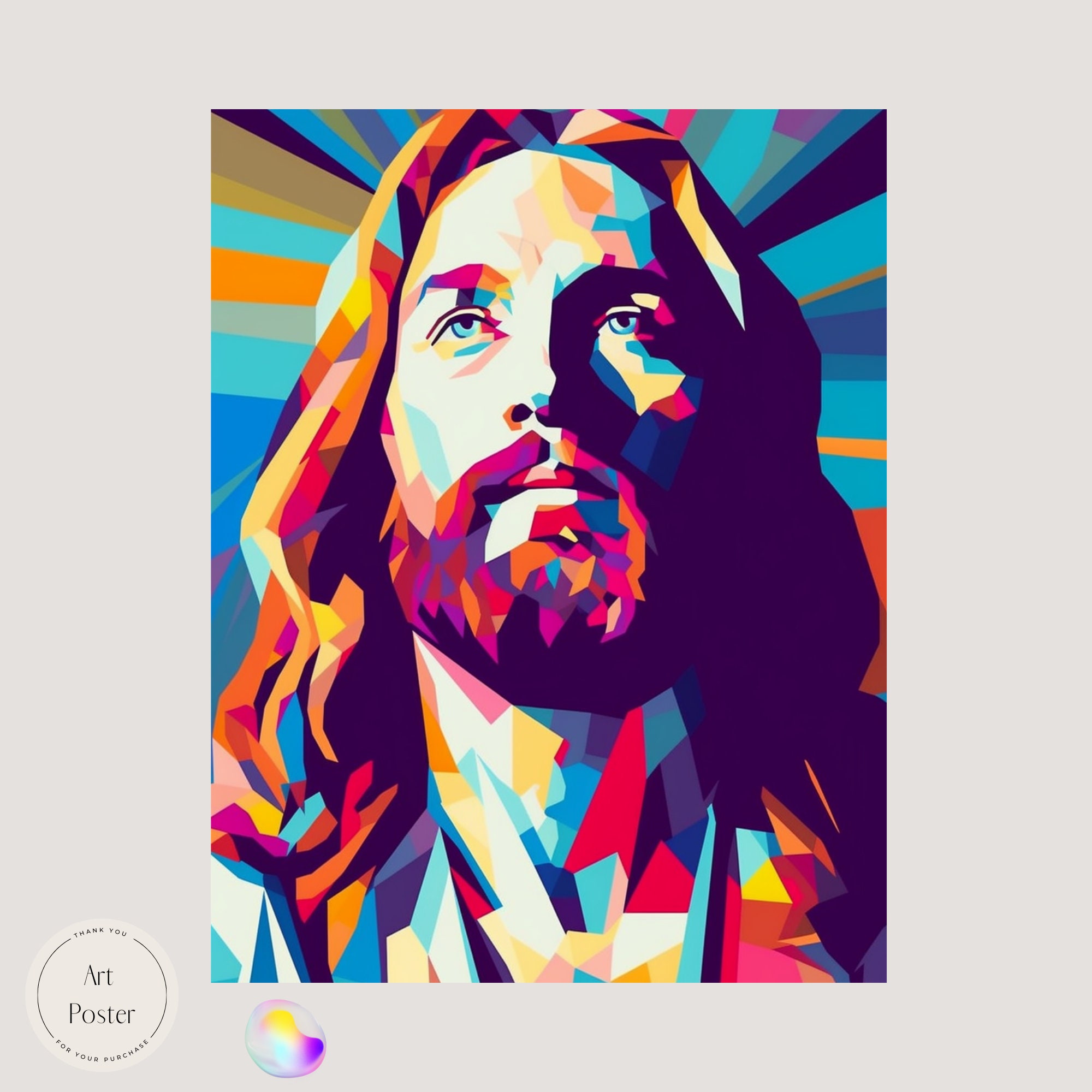 Jesus Christ, Light of Hope: Religious Poster Christmas Miracle Easter ...