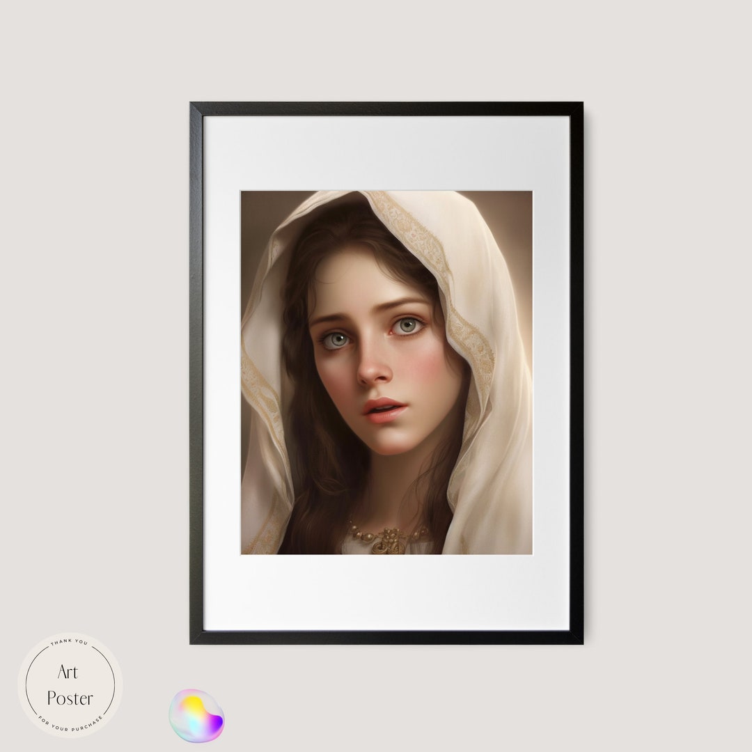 Mother of Mercy Art Print: A Captivating Image of the Virgin Mary, the ...