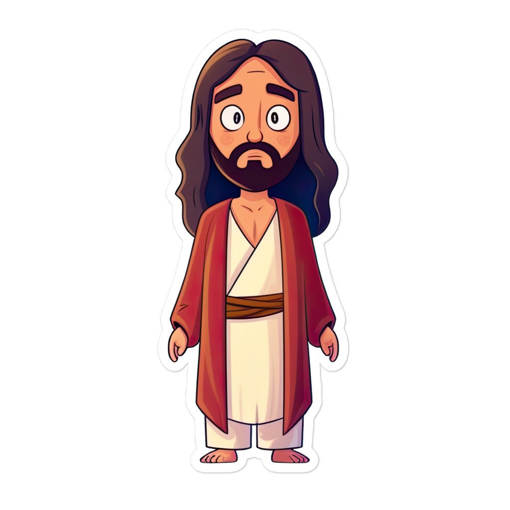 Holy Spirit-guided Jesus Christ Decal for Spiritual Reflection | Cute ...