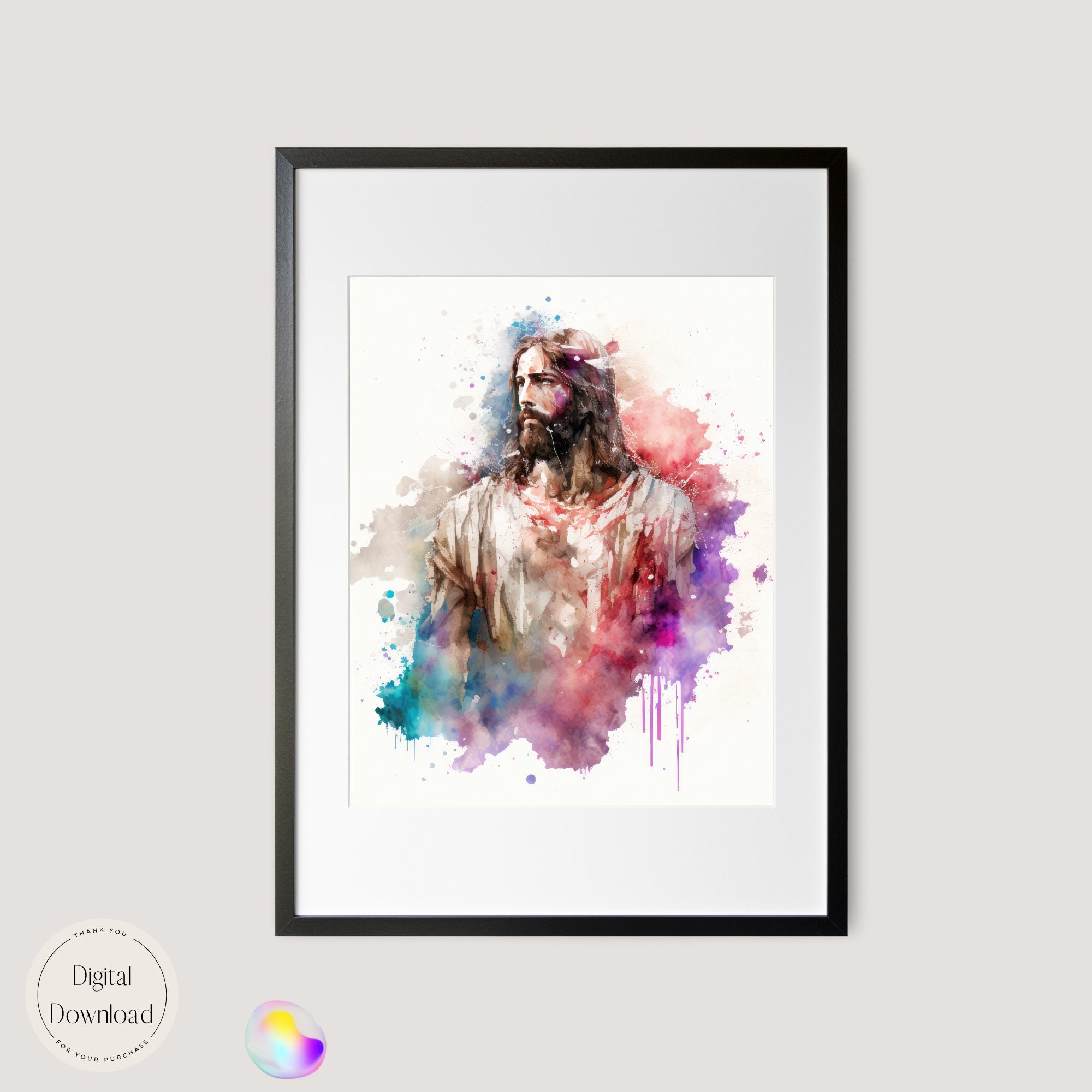 Jesus Christ Religious Printable Art 70 Instant Download Divine ...
