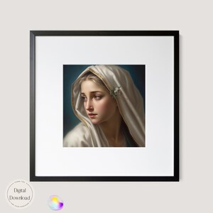 Mother Mary Religious Printable Art 383 | Instant Download | Blessed ...