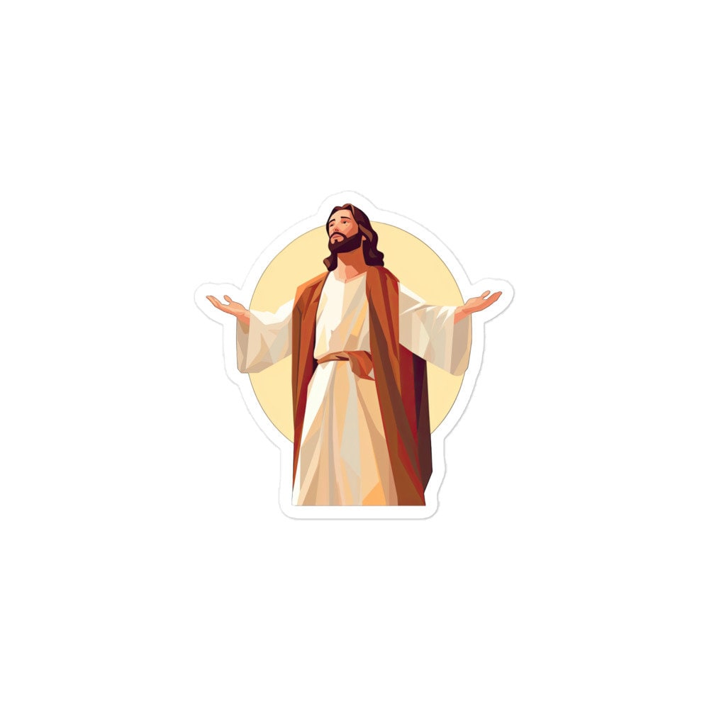 Divine Intercession of Jesus Christ Vinyl Sticker for Prayerful Moments ...