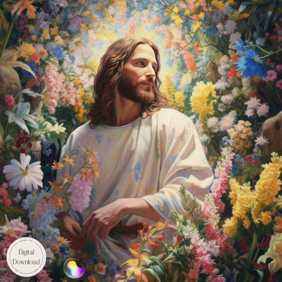 Jesus Christ Religious Printable Art 193 | Instant Download | Heavenly ...