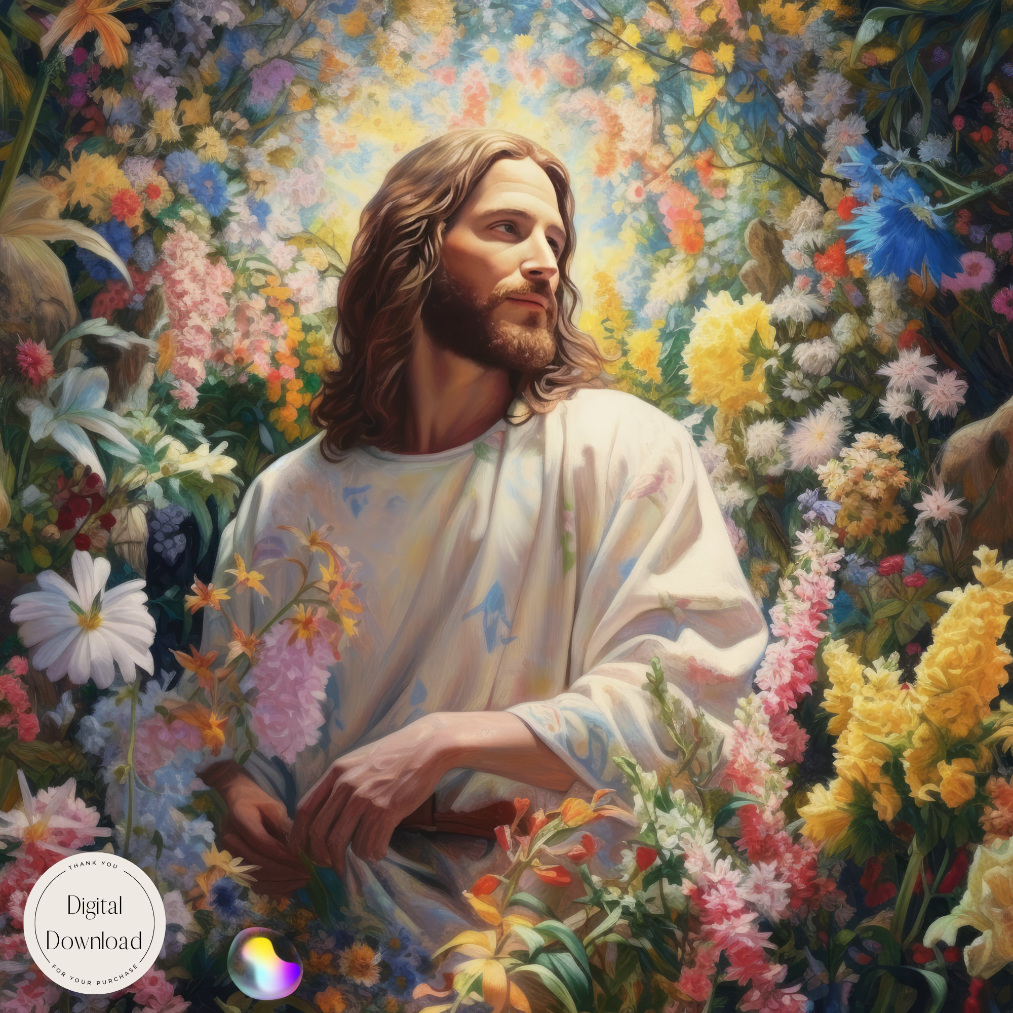 Jesus Christ Religious Printable Art 193 | Instant Download | Heavenly ...
