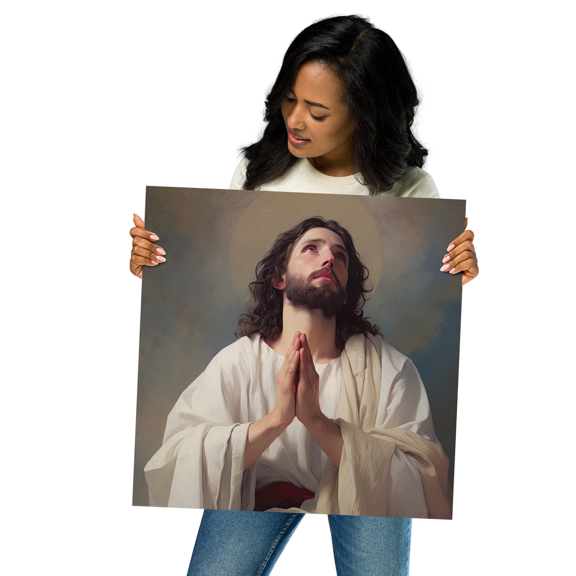 Graceful Devotion: Jesus Christ Poster for Faithful Homes Perfect for ...