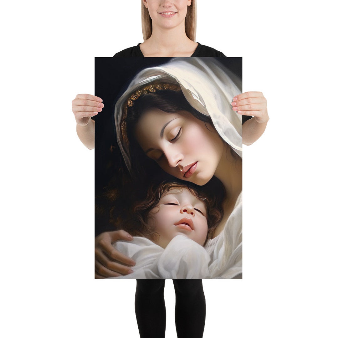 Art Poster Family Devotion Portraits: Names of Jesus and Mary Art - Etsy