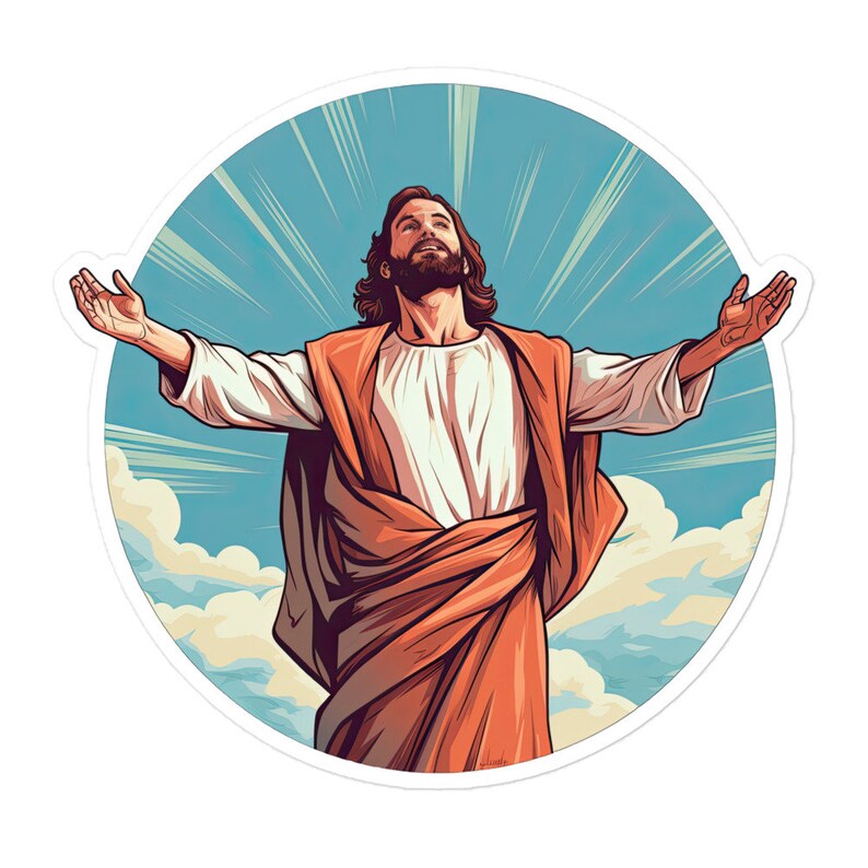 Anointed Jesus Christ Decal for Devotionals Cute Jesus Sticker Funny ...