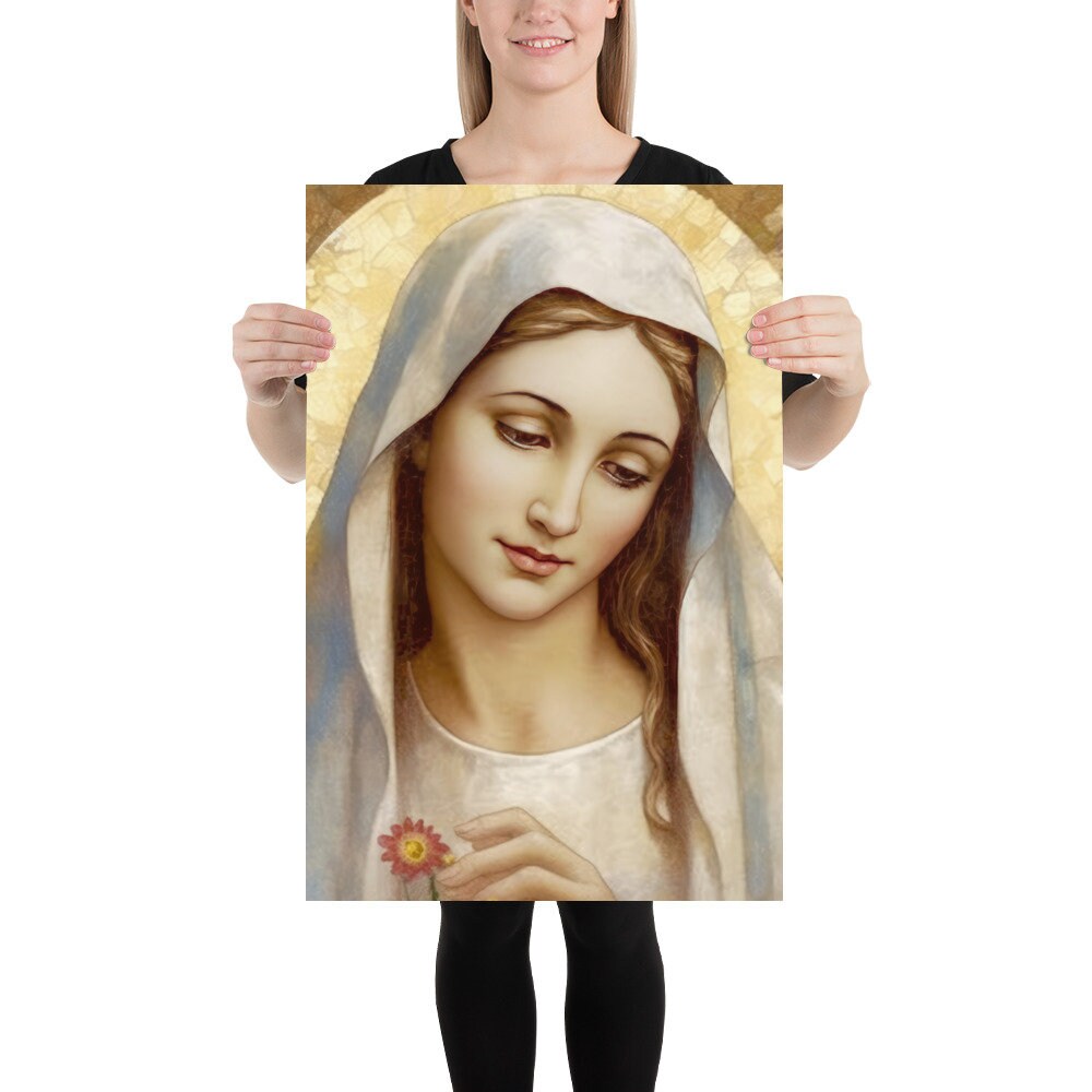 Our Lady of Fatima Portrait Religious Wall Art Catholic - Etsy