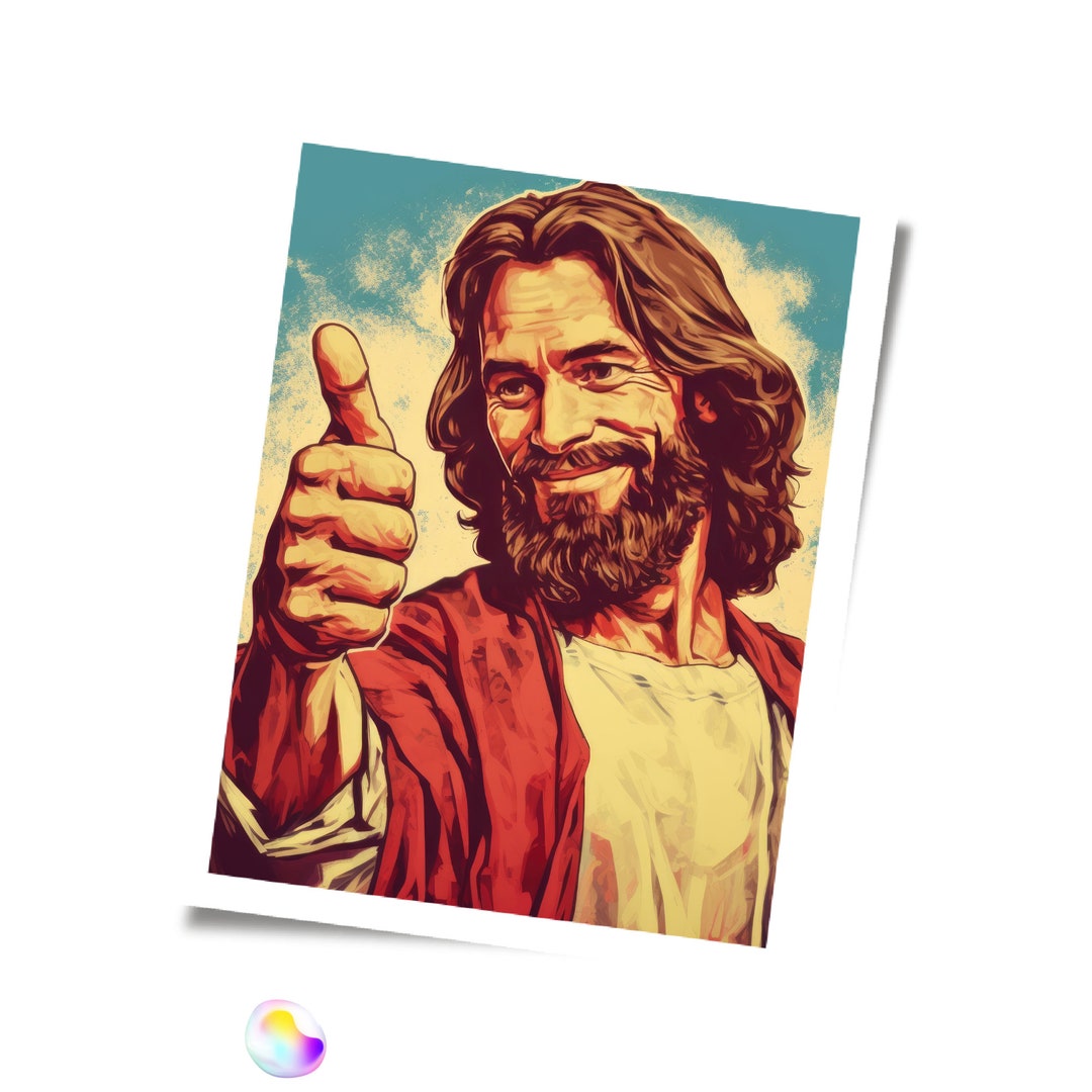 Jesus Giving A Thumb up Postcard Jesus Christ 4x6 Standard - Etsy