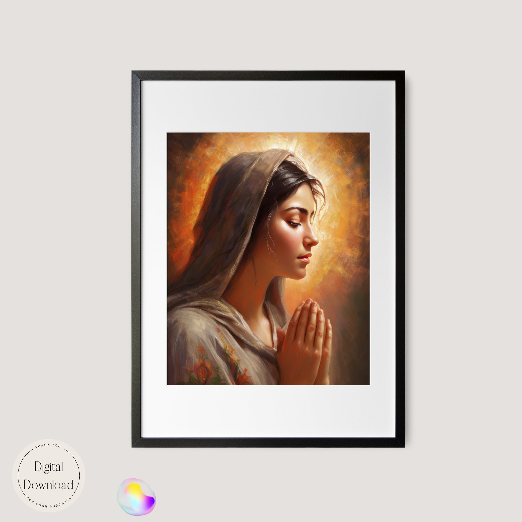 Mutter Maria Religiöse Printable Art 474 Sofort Download Das Mitgefühl ...