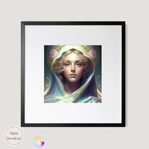 Mother Mary Religious Printable Art 409 | Instant Download | Elegant ...