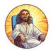 Anointed Jesus Christ Decal for Devotionals Cute Jesus Sticker Funny ...