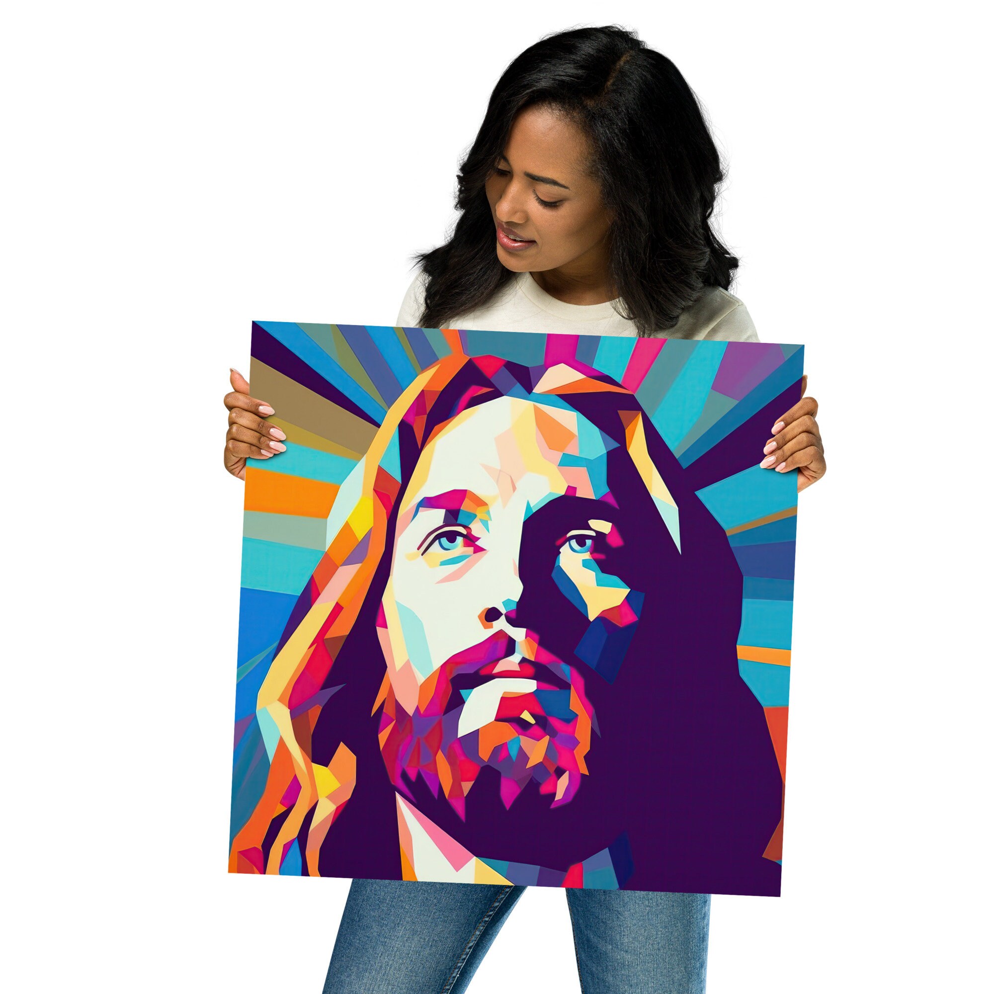 Jesus Christ, Light of Hope: Religious Poster Christmas Miracle Easter ...