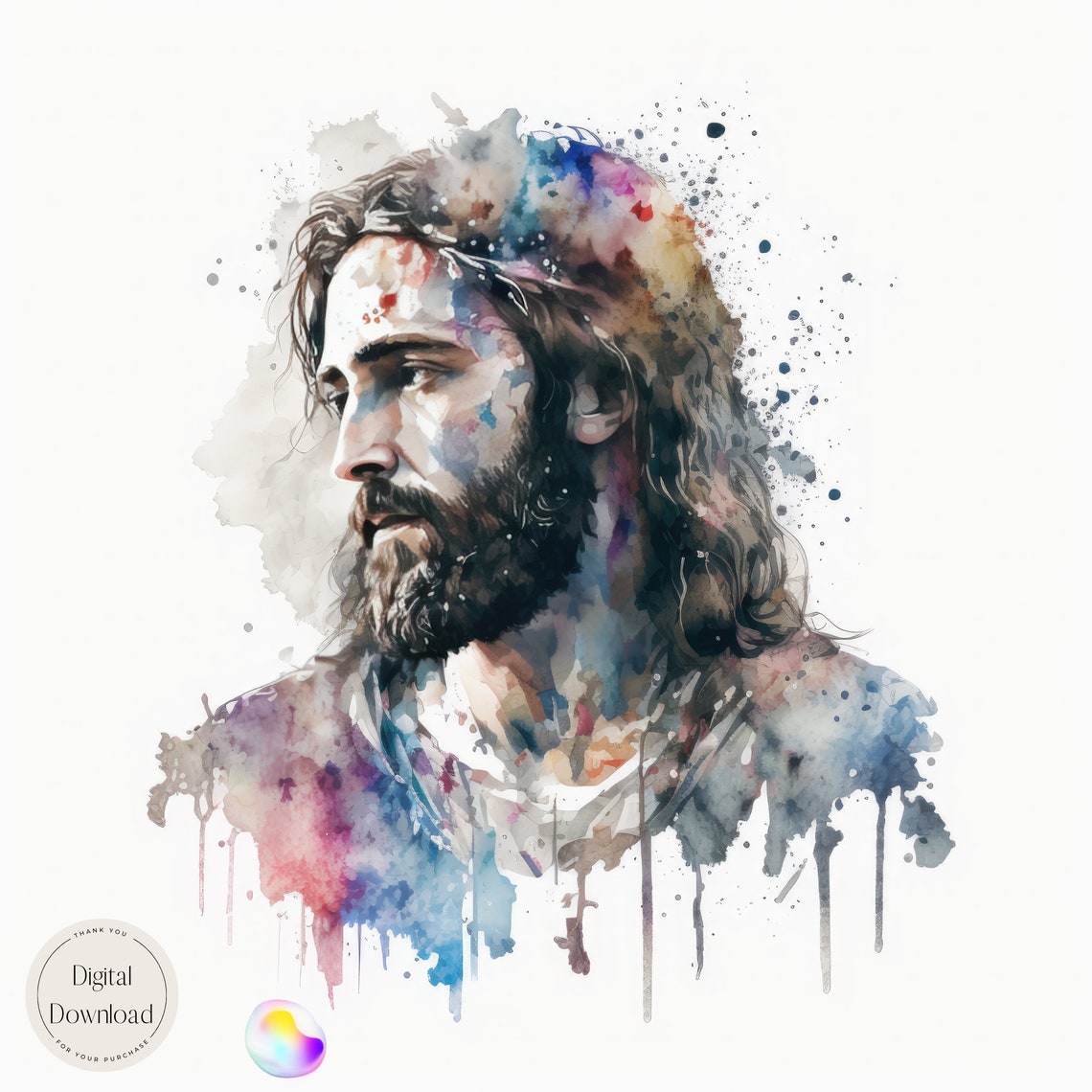 Jesus Christ Religious Printable Art 77 Instant Download Messiah's ...