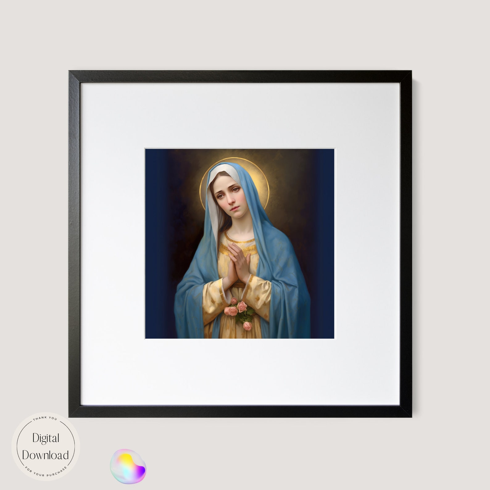 Mother Mary Religious Printable Art 583 Instant Download Our Lady of ...